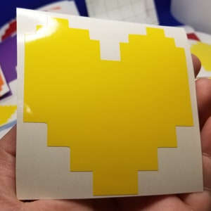 Undertale / Deltarune - Soul Heart, Vinyl Decal Sticker Set - Etsy