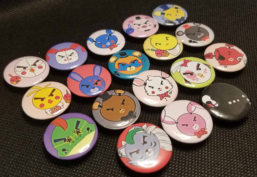 1 Inch Five Nights at Freddy's Pins or Fridge Magnets | FNAF Fandom - Etsy