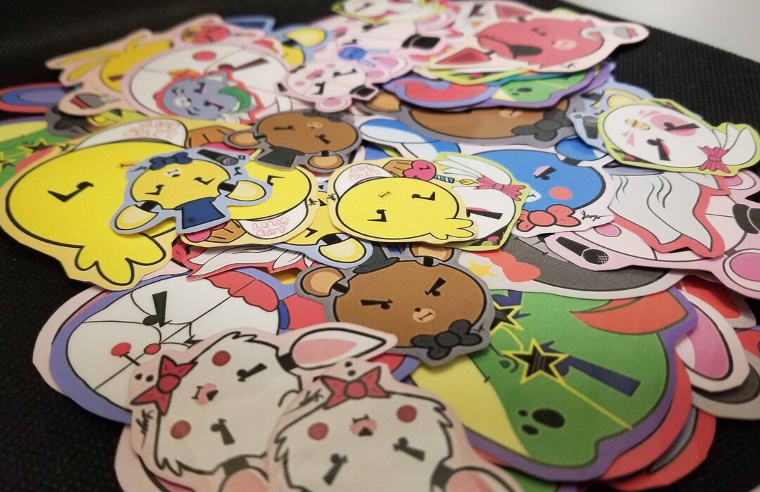 Five Nights at Freddy's Hand Cut Stickers - FNAF Fandom Stickers Hand ...