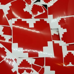 Undertale / Deltarune - Soul Heart, Vinyl Decal Sticker Set - Etsy