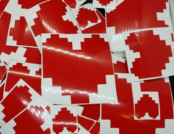 Undertale / Deltarune Soul Heart Vinyl Decal Sticker | Etsy