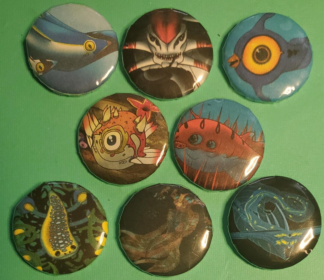 Subnautica Fauna Pin Set - One Inch Button Pins or Magnets - Etsy