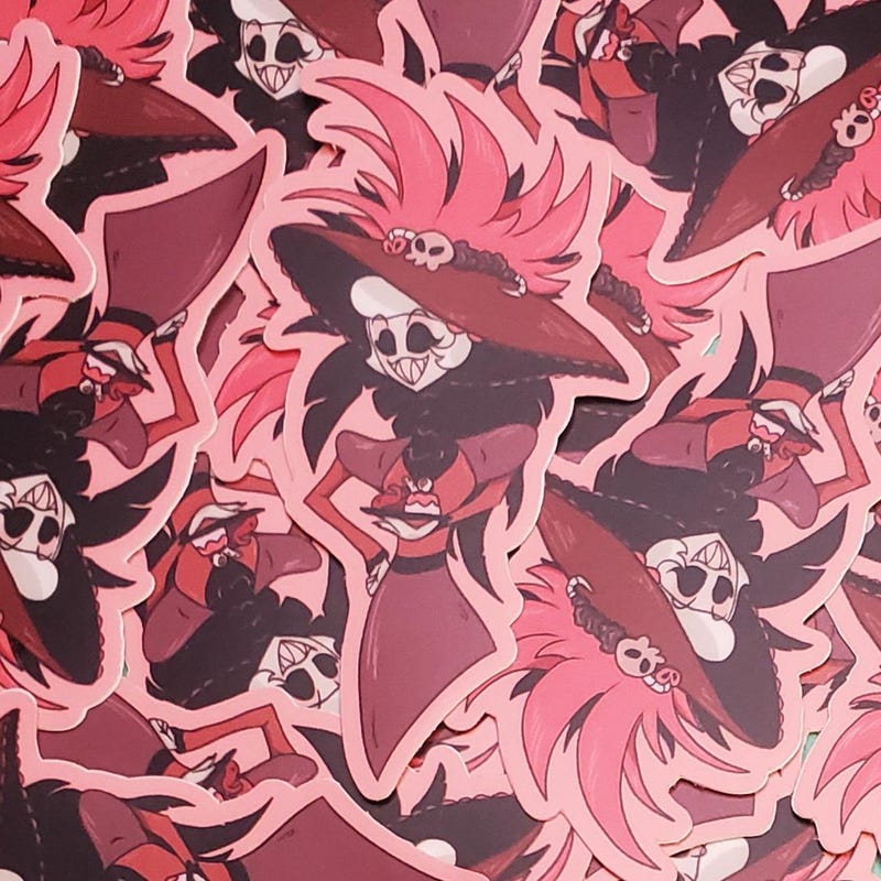 Rosie Stickers Hazbin - Etsy UK