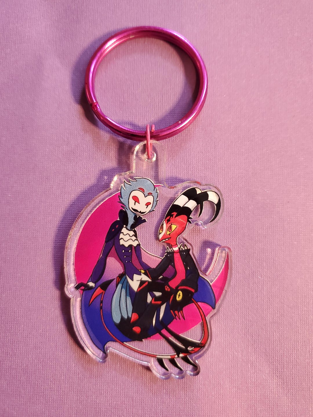 Blitzo X Stolas Helluva Boss Inspired Keychains - 2 Inch Arcylic - Etsy