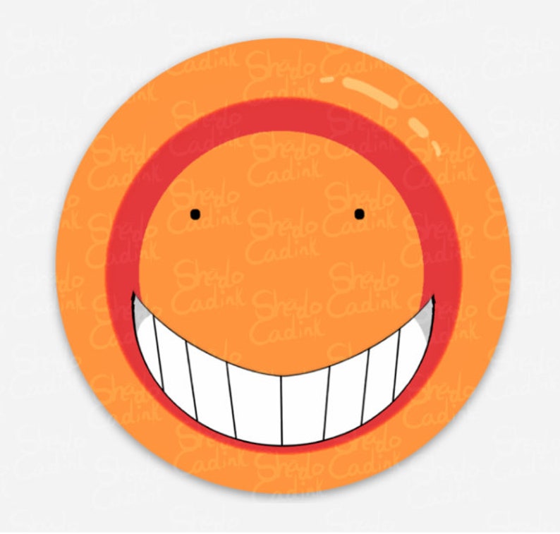 Koro Sensei Vinyl Sticker Assassination Classroom | Etsy