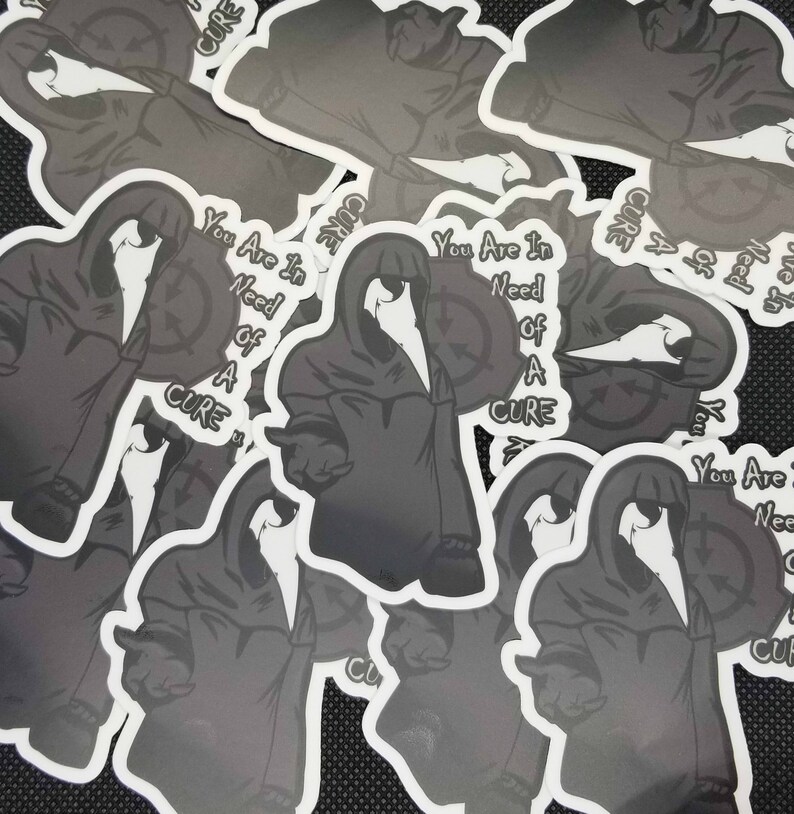 The Plague Doctor SCP-049 Vinyl Sticker | Etsy