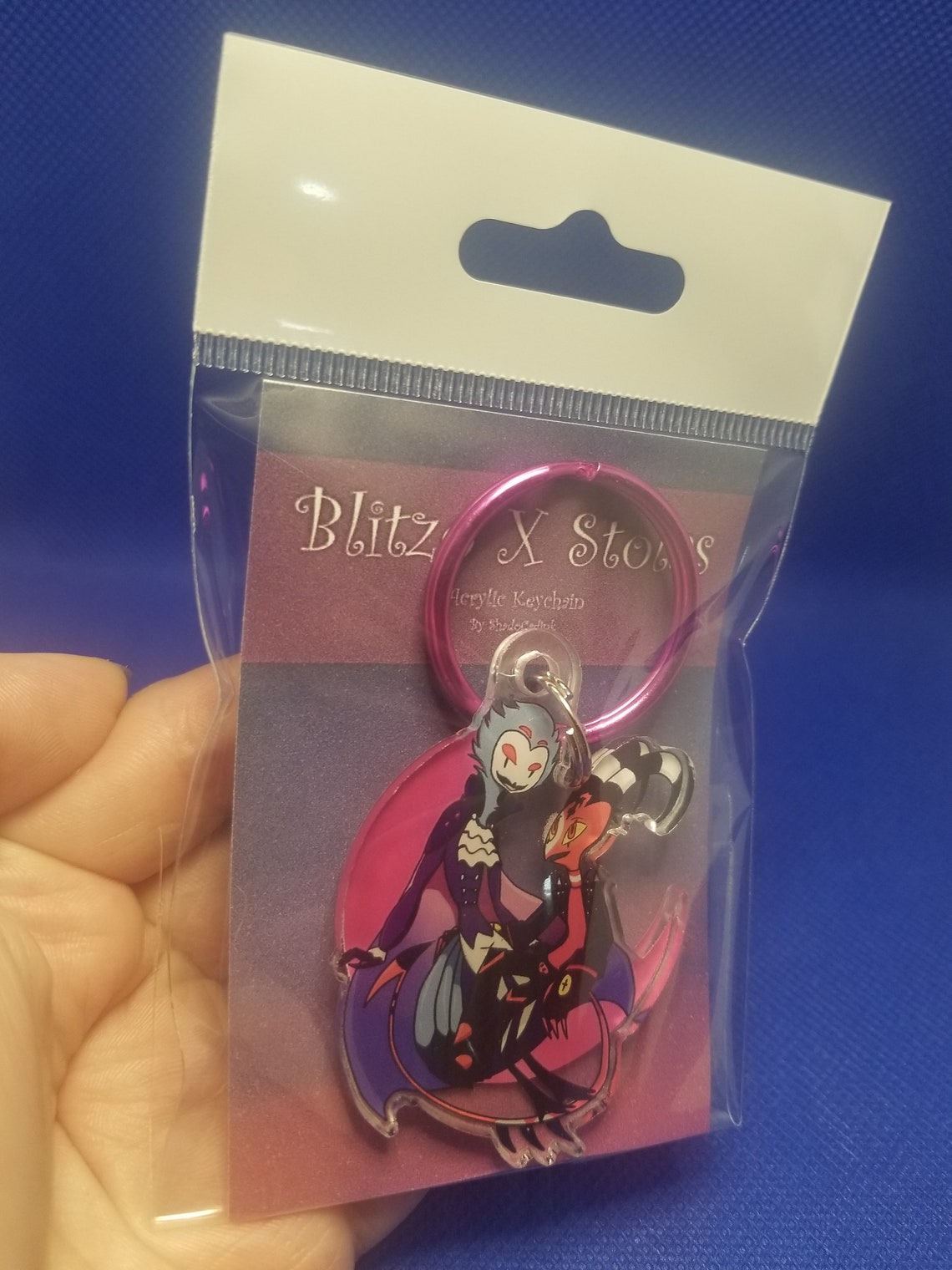 Blitzo X Stolas Helluva Boss Inspired Keychains 2 Inch - Etsy Norway