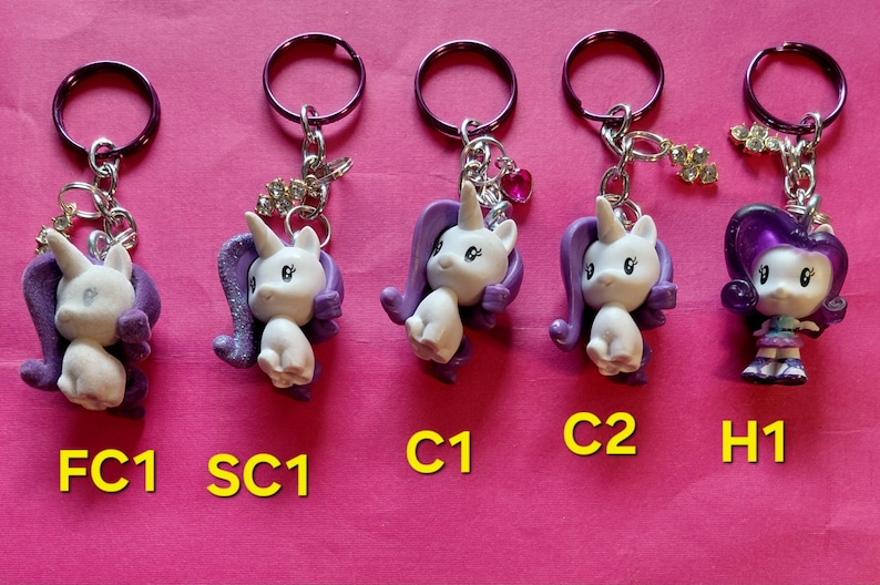 Rarity, My Little Pony (MLP) up Cycled Keychains - Etsy