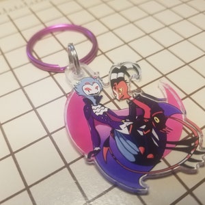 Blitzo X Stolas Helluva Boss Inspired Keychains 2 Inch - Etsy