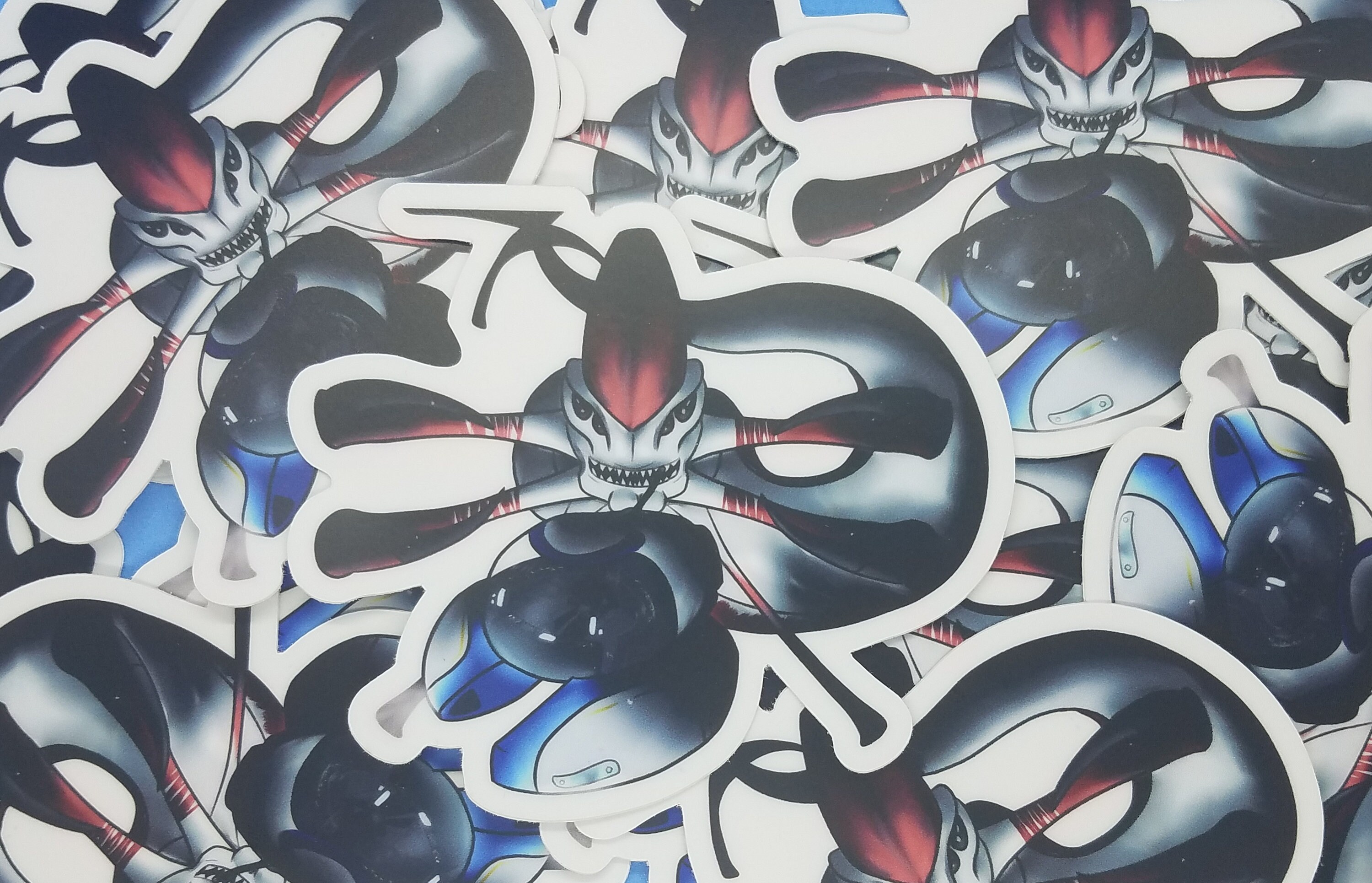 Reaper Leviathan and Ghost Leviathan 3 Inch Vinyl Sticker - Etsy