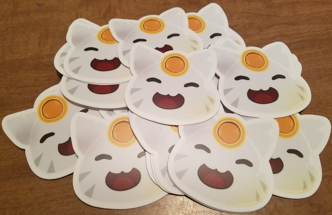 Slime Rancher Vinyl Stickers 4 Piece Set Lucky Tabby Fire | Etsy