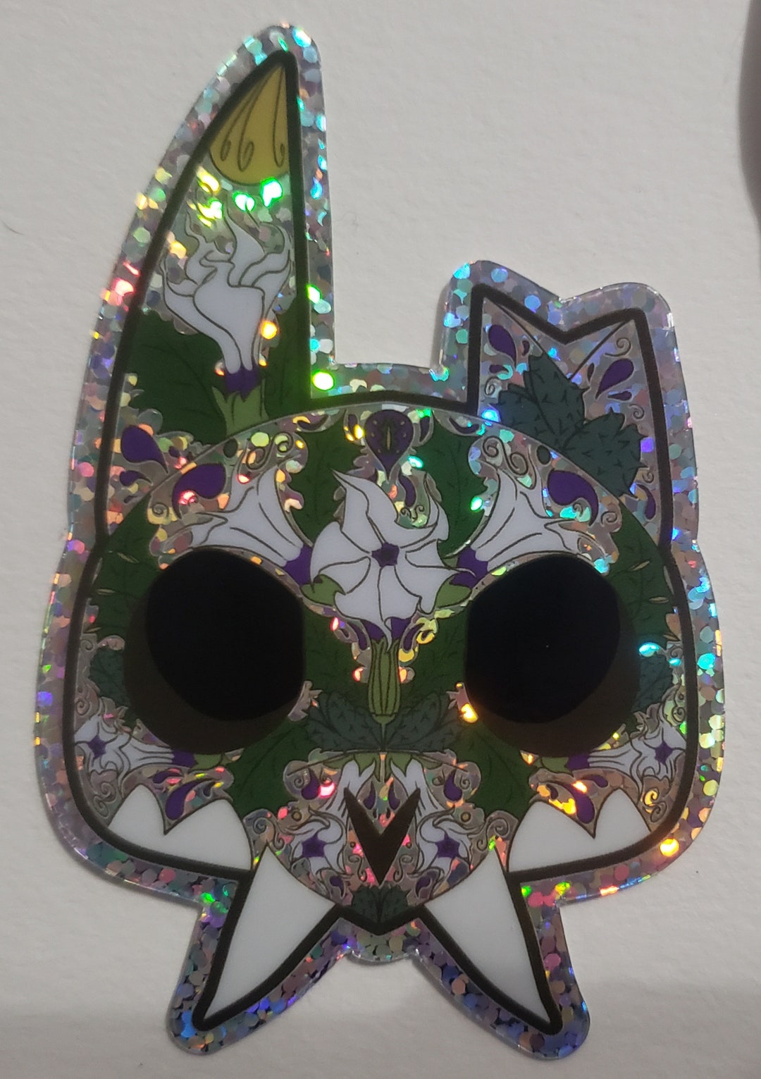 King Devils Snare Sugar Skull - Glitter Sticker 2 X 3 Inches - Etsy