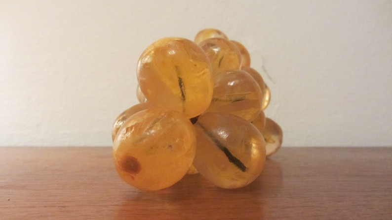 Vintage Amber Colored Lucite/acrylic/resin Bunch/cluster of Large ...