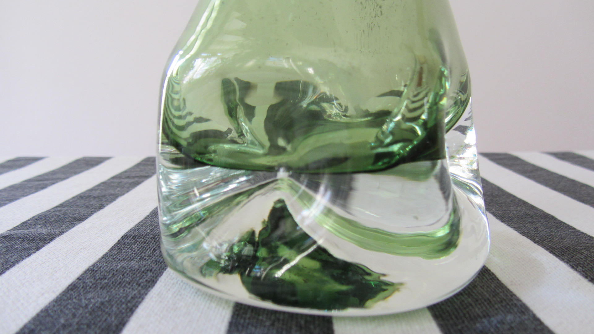 INGRID GLAS Lord Nelson Large and Tall Green Tubular Glass - Etsy