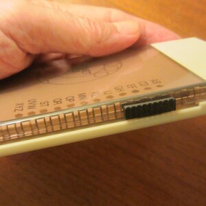 Vintage pocket Index, Model KL-33 White Plastic Mini Phone Index ...