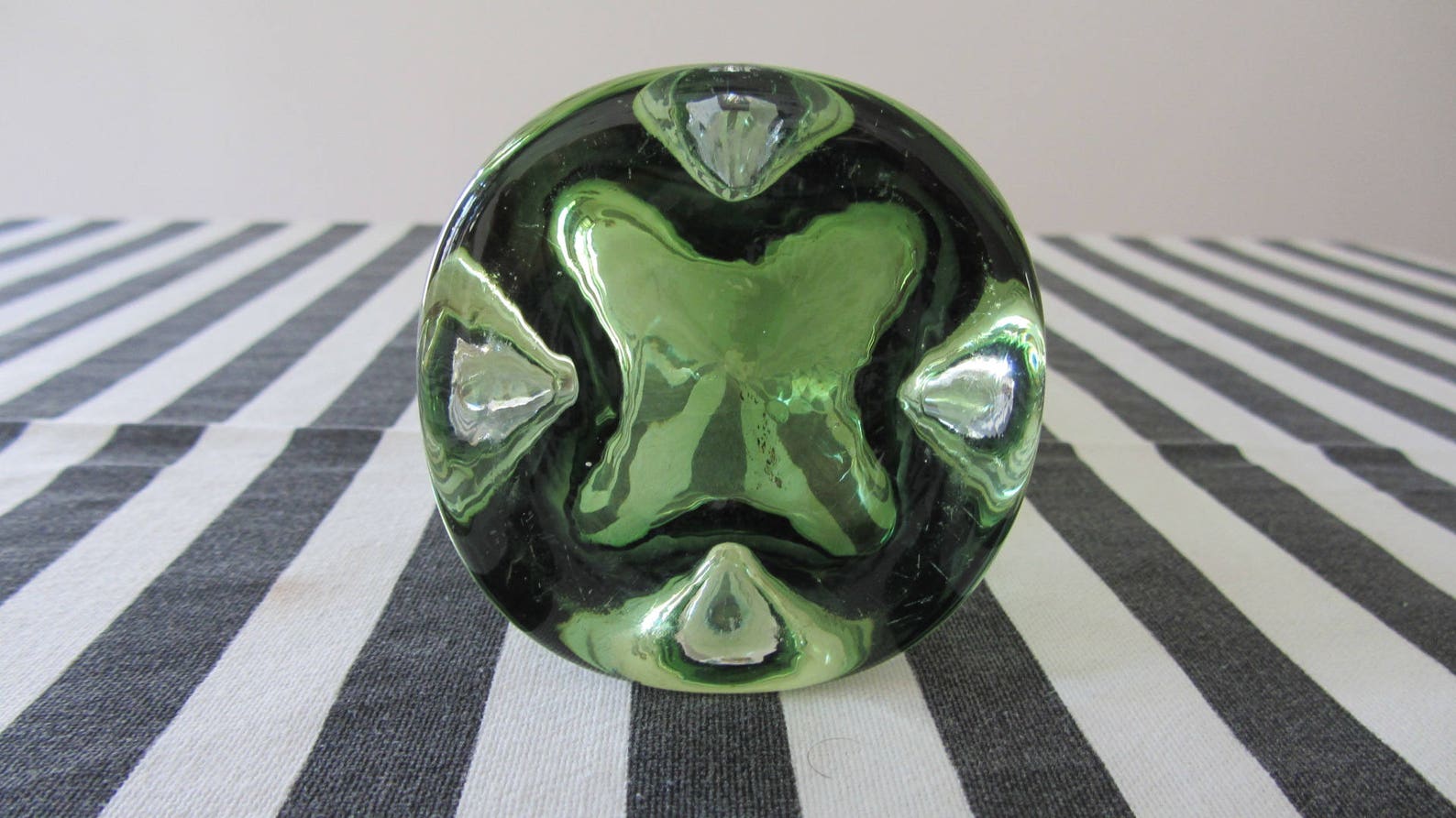 INGRID GLAS Lord Nelson Large and Tall Green Tubular Glass - Etsy