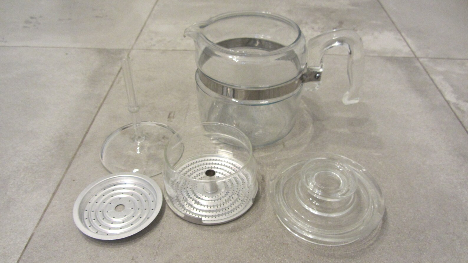 PYREX Flameware Complete Clear Glass 4 Cup Coffee Percolator - Etsy