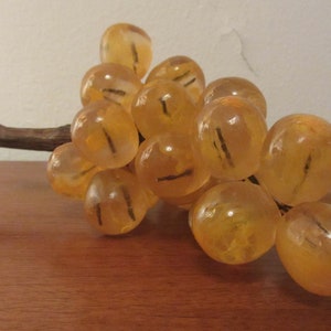 Vintage Amber Colored Lucite/acrylic/resin Bunch/cluster of Large ...