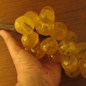 Vintage Amber Colored Lucite/acrylic/resin Bunch/cluster of Large ...