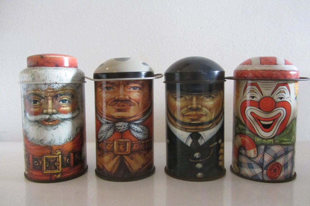 DAHER - the Tin Box Company - Cap-tin, Figural Character Tins - Made in ...