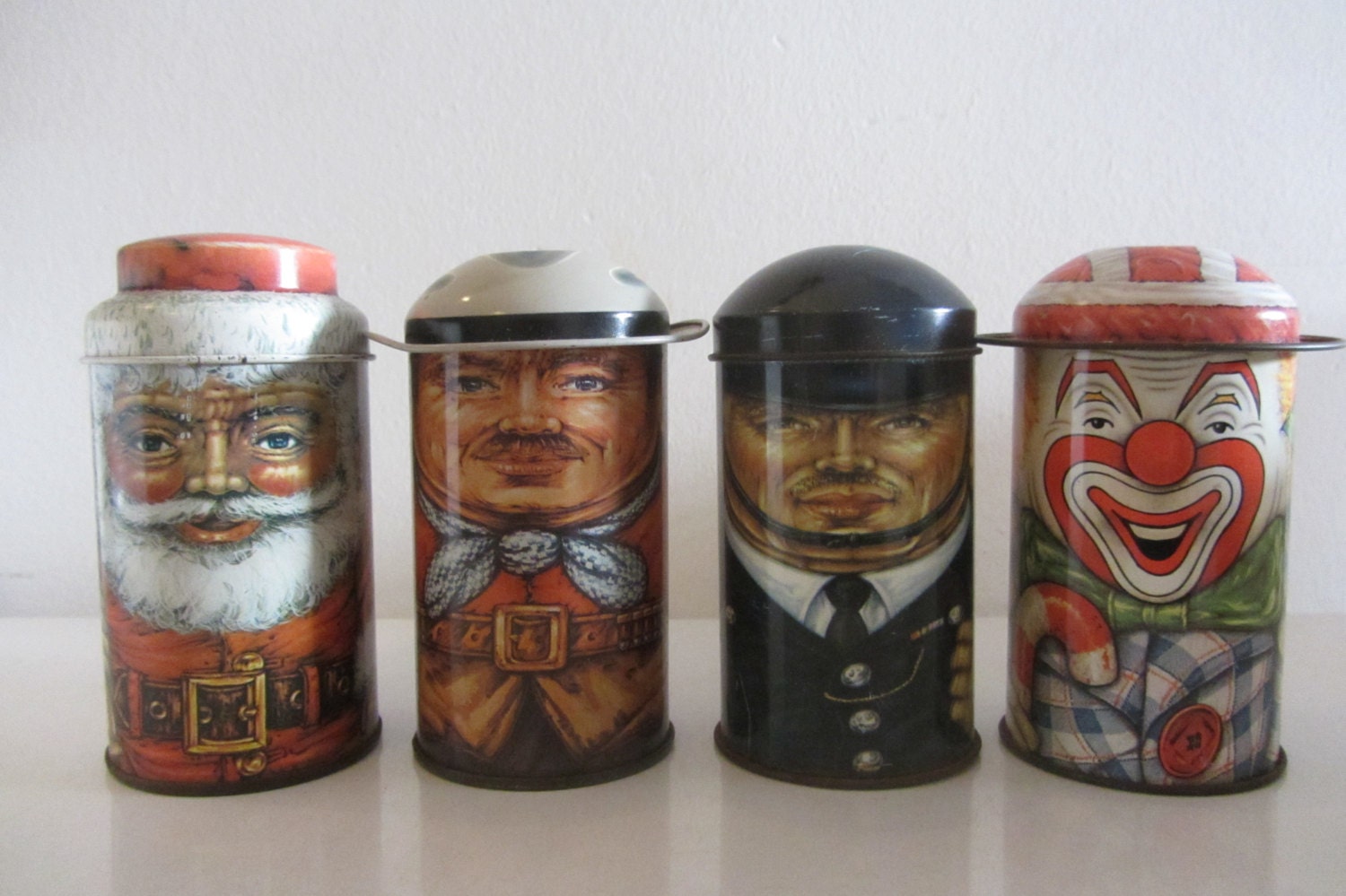 DAHER the Tin Box Company Cap tin Figural Character Tins Made in England 1970s Etsy
