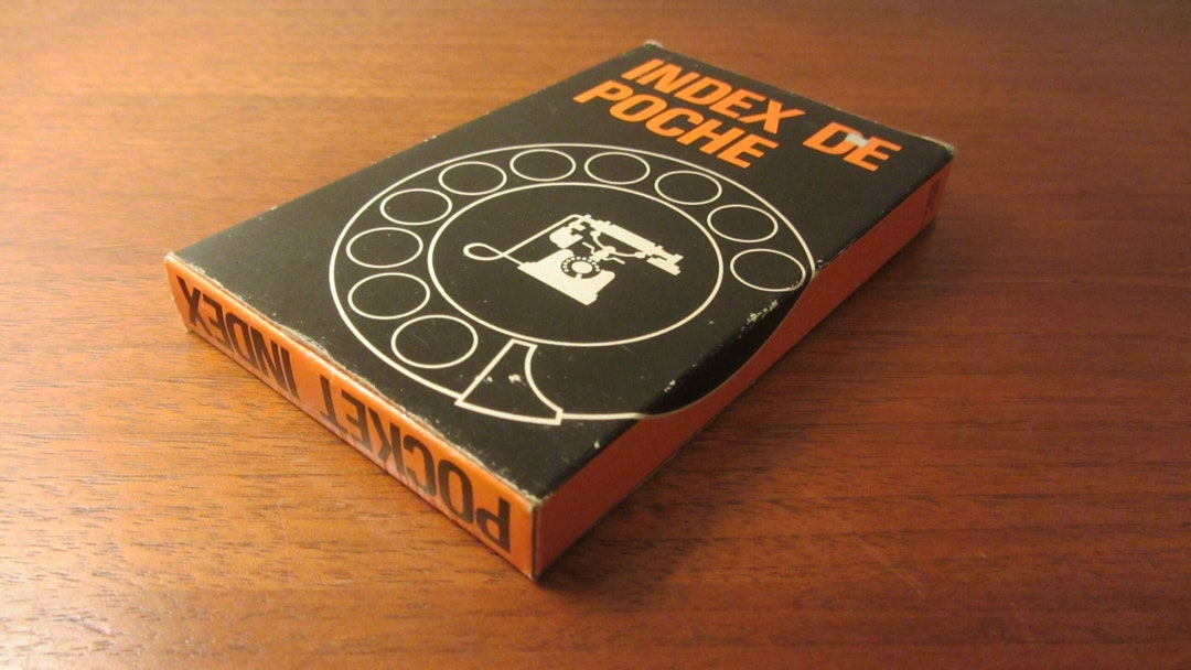 Vintage pocket Index, Model KL-33 White Plastic Mini Phone Index ...