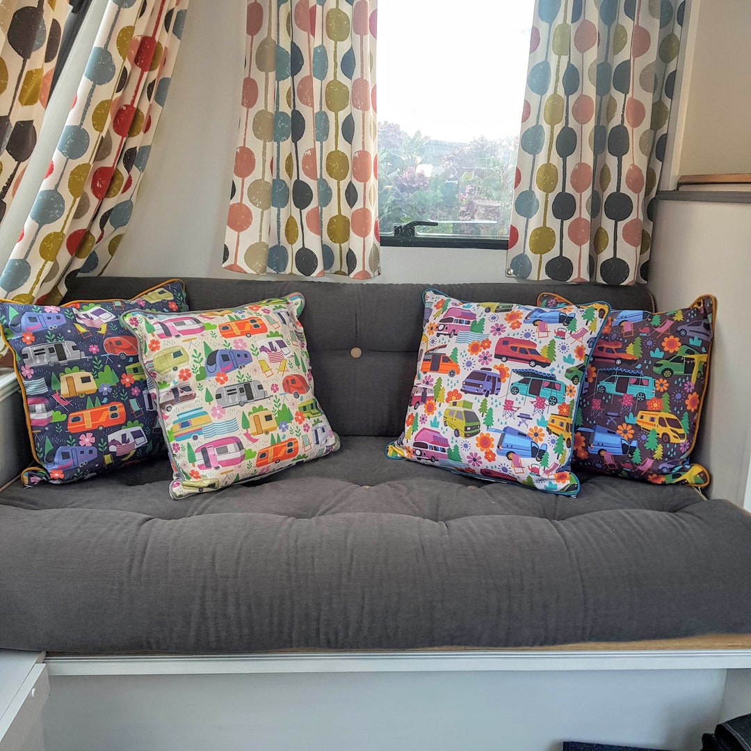 Campervan and Caravan Cushion Covers - Etsy UK