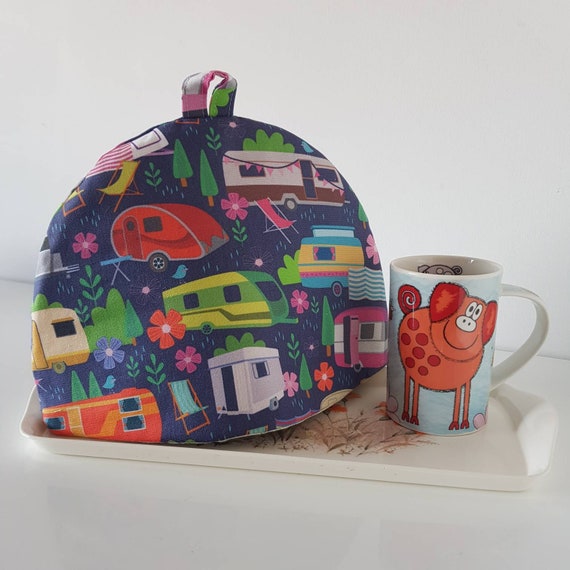 Dark Blue Caravan Tea Cosy - Etsy