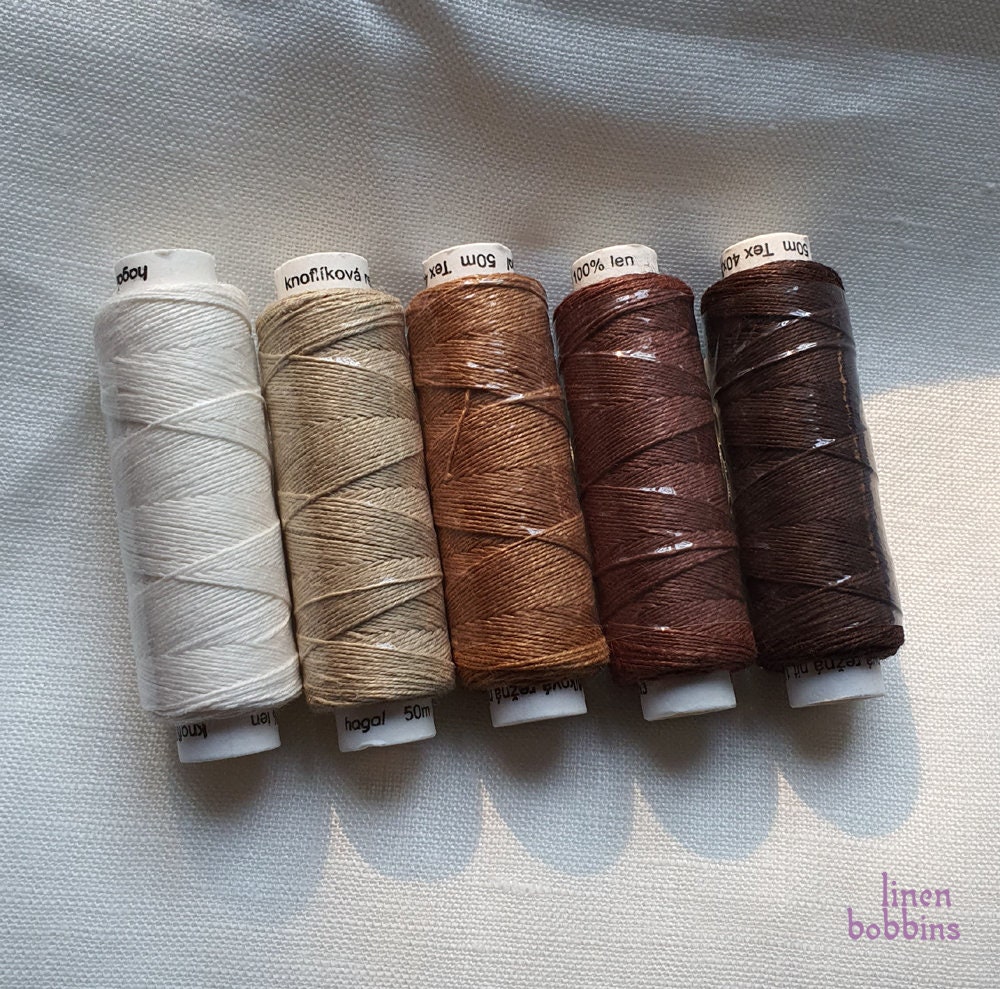 23 Spools of Czech Linen Threads Threads for Hand & Machine - Etsy