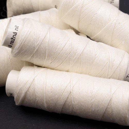 Set of Linen Thread 5/10/20 Ecru Spools Hand & Machine - Etsy