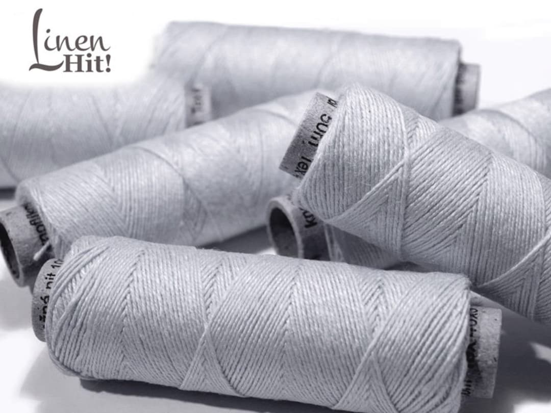Linen Threads Spools 1/5/10/20 Light Grey Spools Hand & Machine ...