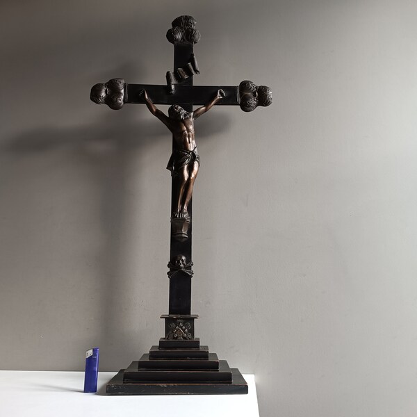 Black Crucifix - Etsy