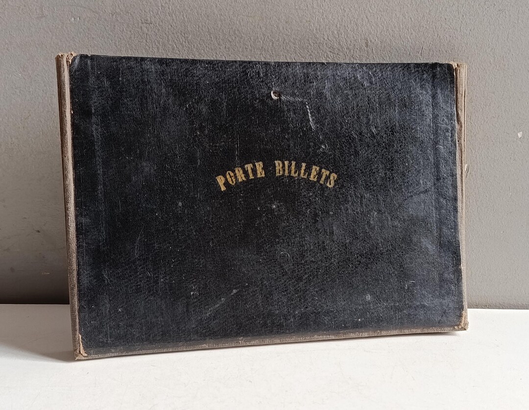 French Antique Billfold Banknote Holder Rack 1940s / Satchel Bag Wallet ...