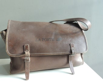 Leather Post Bag | Etsy