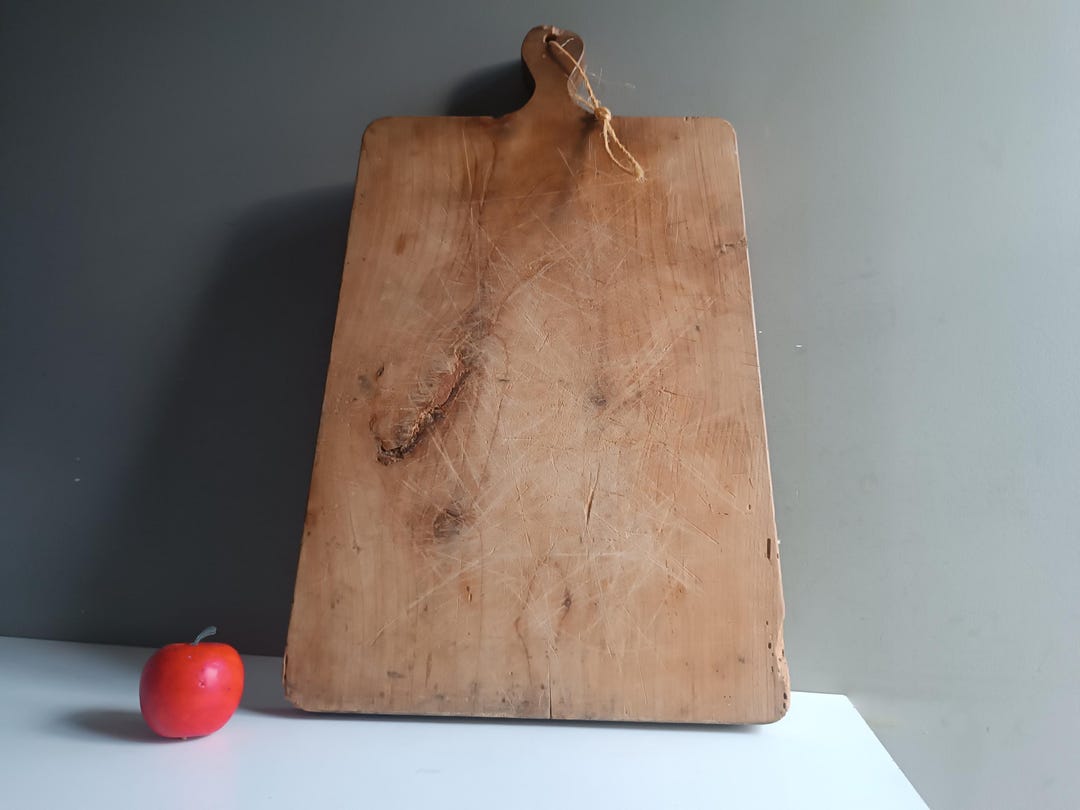 Antique French Large Thick Wood Huge Cutting Board XL Rustic / Chopping ...