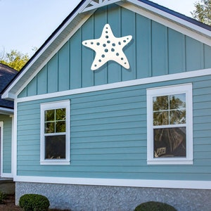 Weatherproof Starfish Sign: Coastal Beach House Decor - Outdoor ...