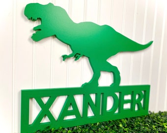 Dinosaur Name Sign | Etsy