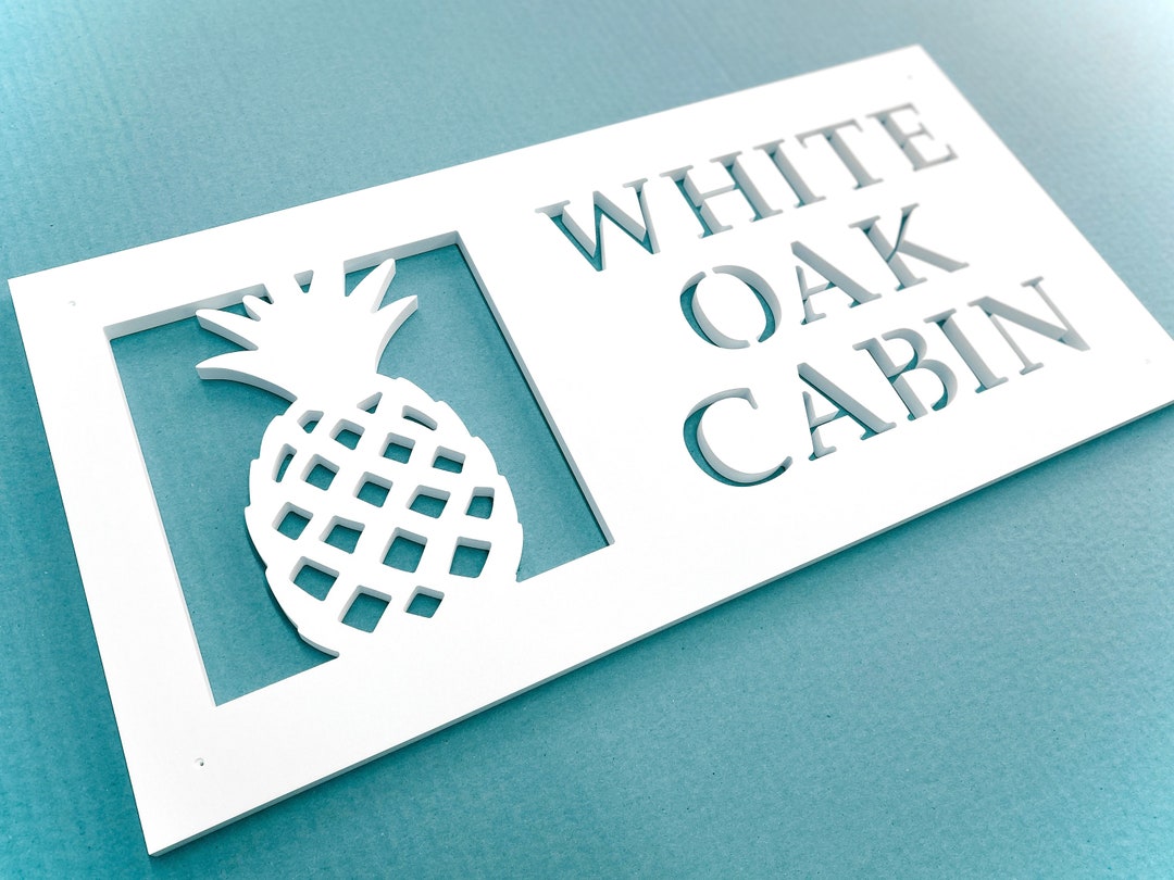 Custom Pineapple Beach House Sign: Weatherproof Coastal Decor - Etsy