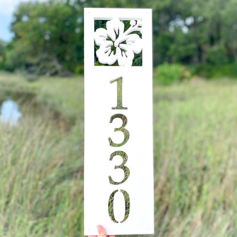 Vertical Address Plaque - Etsy