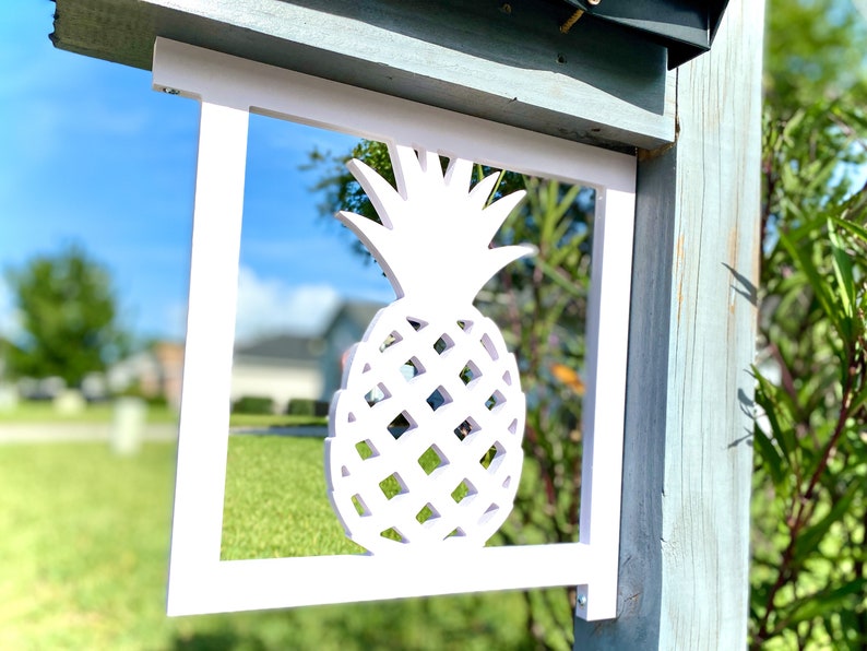 Pineapple Mailbox Bracket Weatherproof PVC Coastal Beach - Etsy