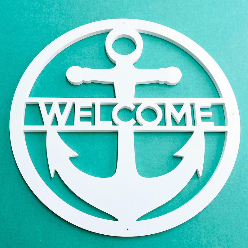 Wooden Anchor Sign - Etsy