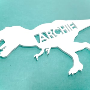 T Rex Dinosaur Name Sign, Kids Dinosaur Bedroom Decor, Boys Girls ...