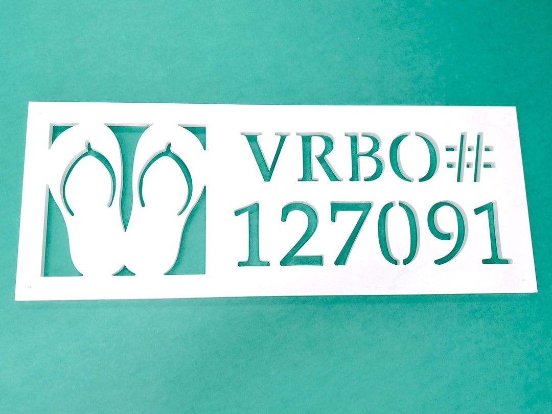 VRBO Property Number Sign: Weatherproof Coastal Beach House Rental ...