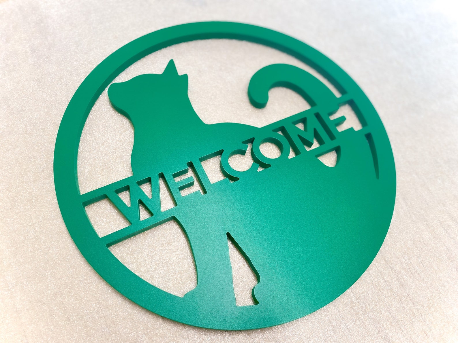 Cat Door Hanger Cat Welcome Sign Cat Home Decor Custom - Etsy