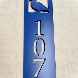 Vertical Duck Address Sign, Weatherproof PVC House Numbers, Duck ...