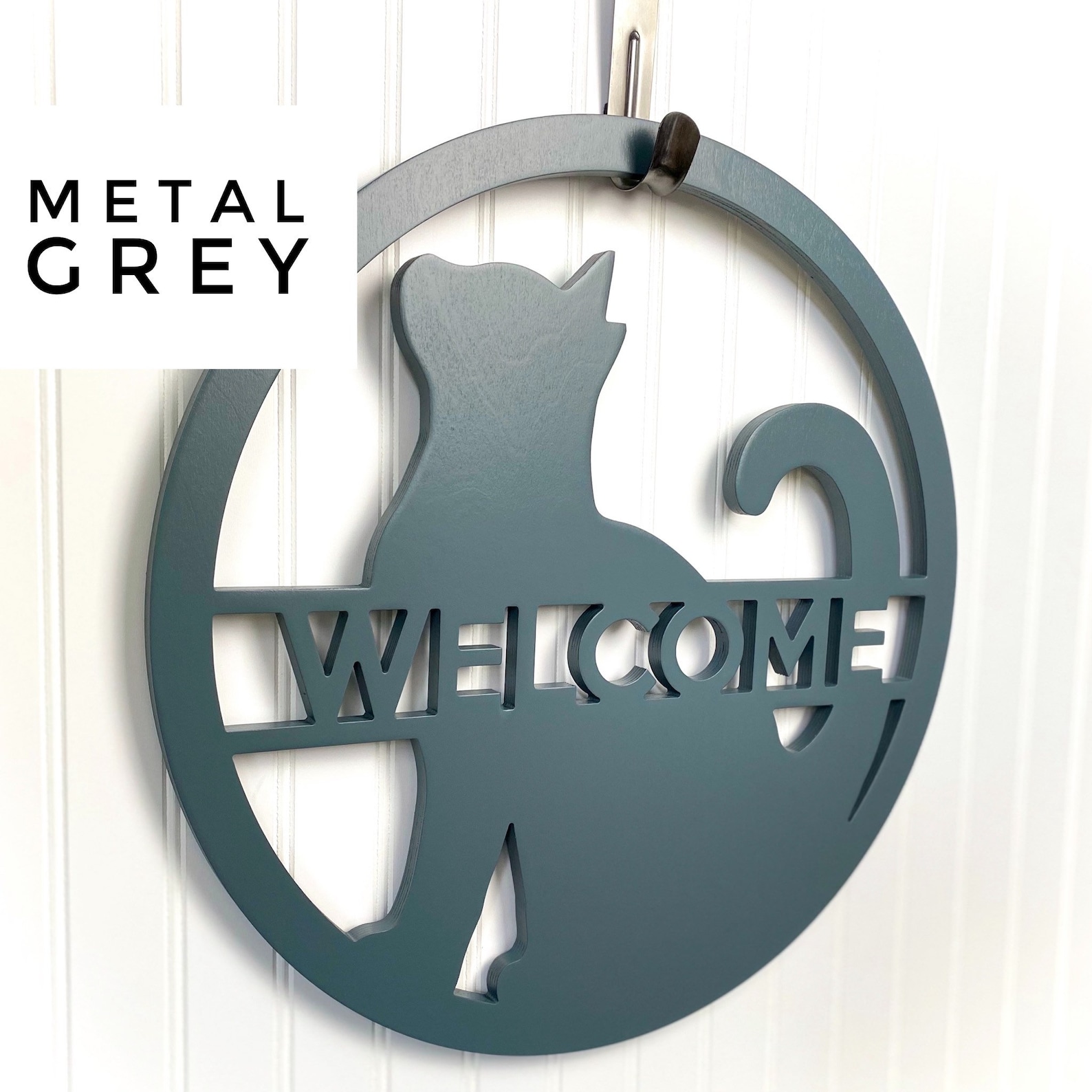 Cat Door Hanger Cat Welcome Sign Cat Home Decor Custom - Etsy