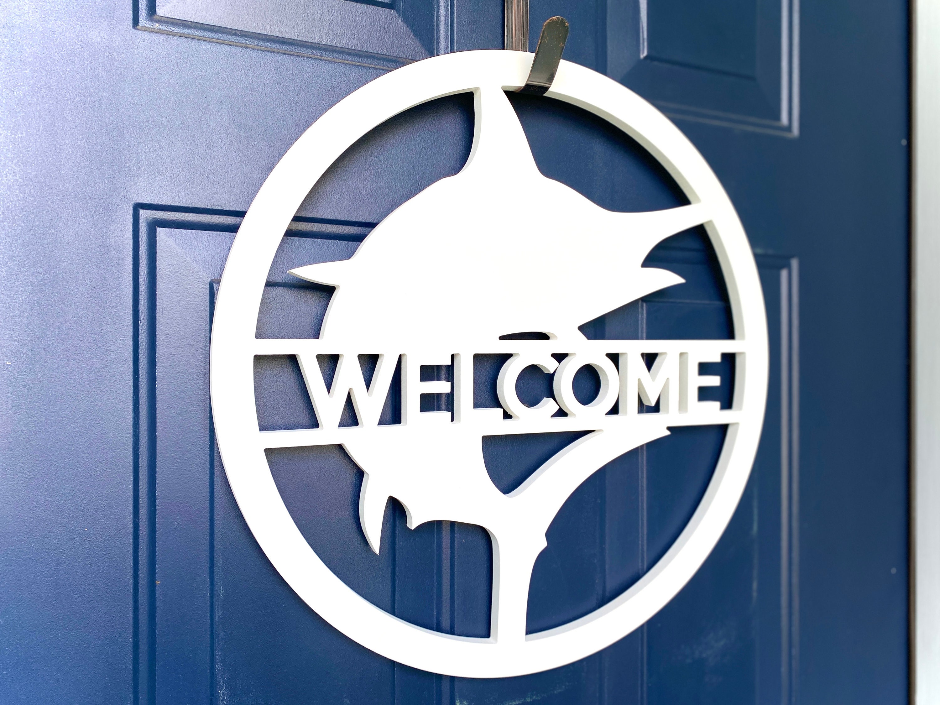 Weatherproof Marlin House Sign Custom Fishing Decor Front - Etsy