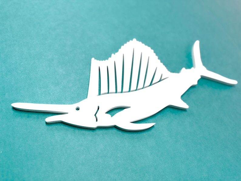 Weatherproof Sailfish Sign: Coastal Beach House Decor - Outdoor Wall ...