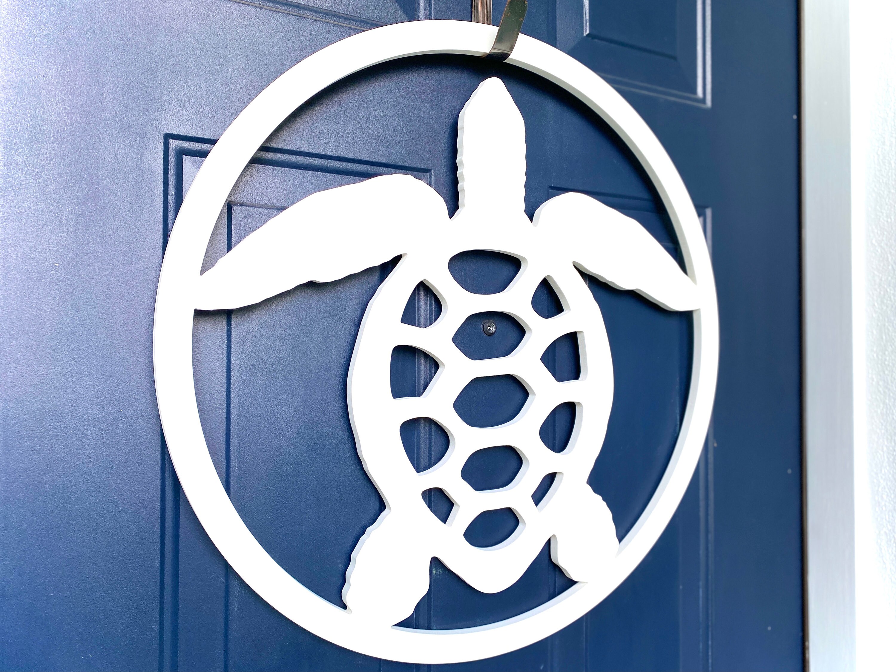 Sea Turtle Door Hanger Exterior Weatherproof PVC House Sign - Etsy