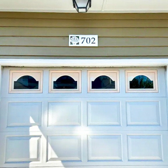Seashell Address Sign: Weatherproof Coastal House Numbers - Etsy